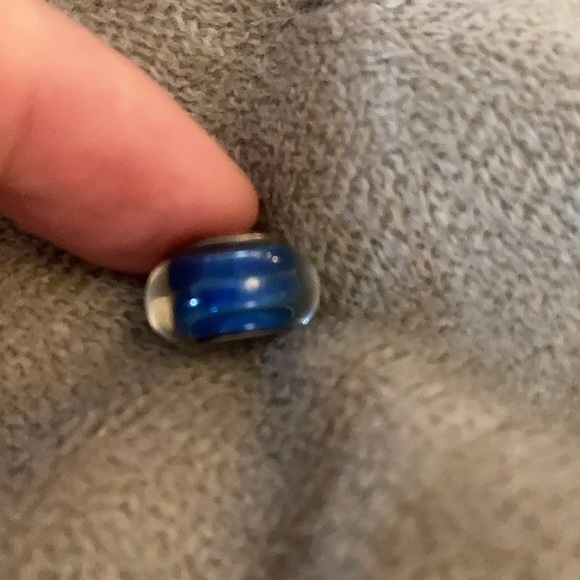 Chamilia | Jewelry | Chamilia Blue Murano Glass Charm | Poshmark